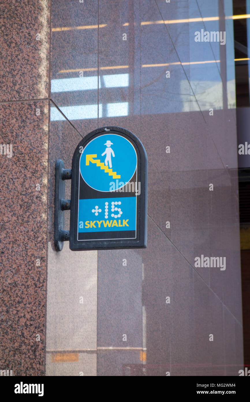 the Plus 15 or +15 Skyway network in Calgary, Alberta, Canada is one of ...