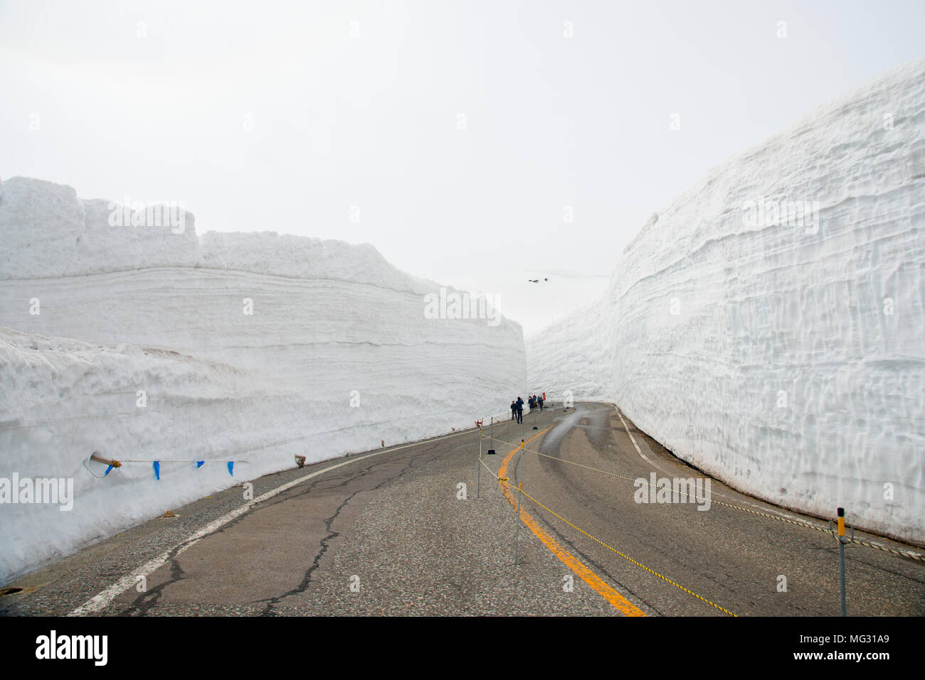 Yuki no otani snow wall hi-res stock photography and images - Alamy