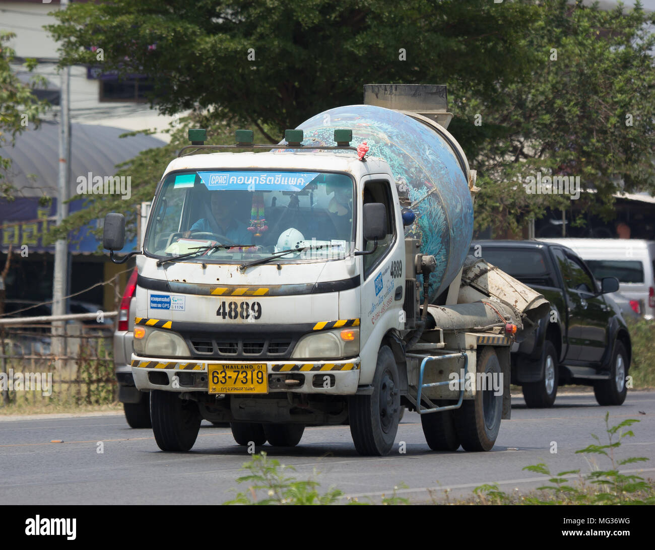CHIANG MAI, THAILAND - APRIL 5 2018: Concrete truck of CPAC Concrete ...