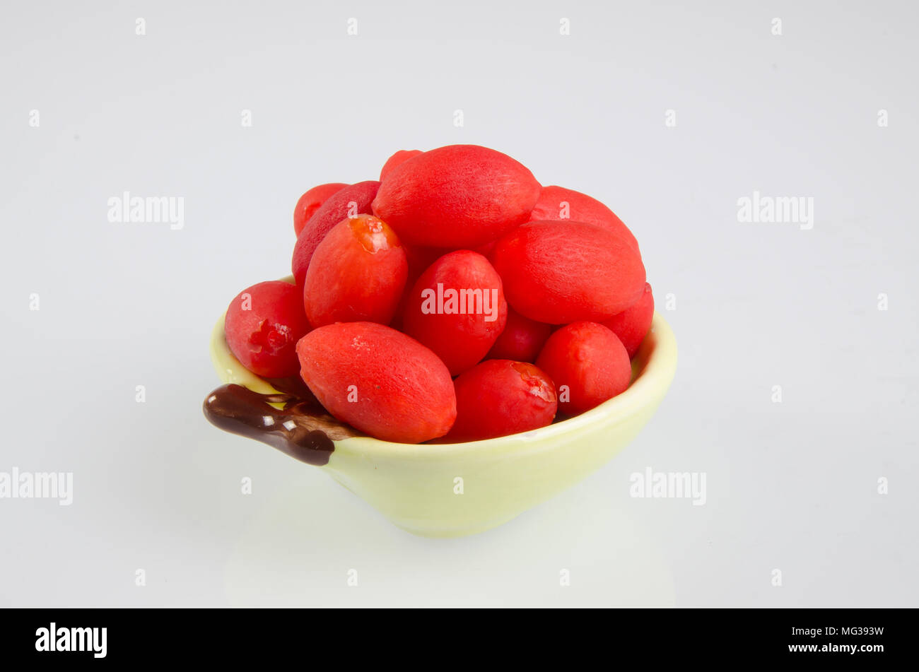 Dried olive. chinese preserved olive on the background Stock Photo - Alamy