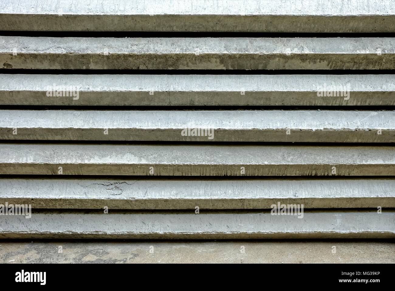 Stack of Concrete Stakes for Construction Stock Photo - Alamy