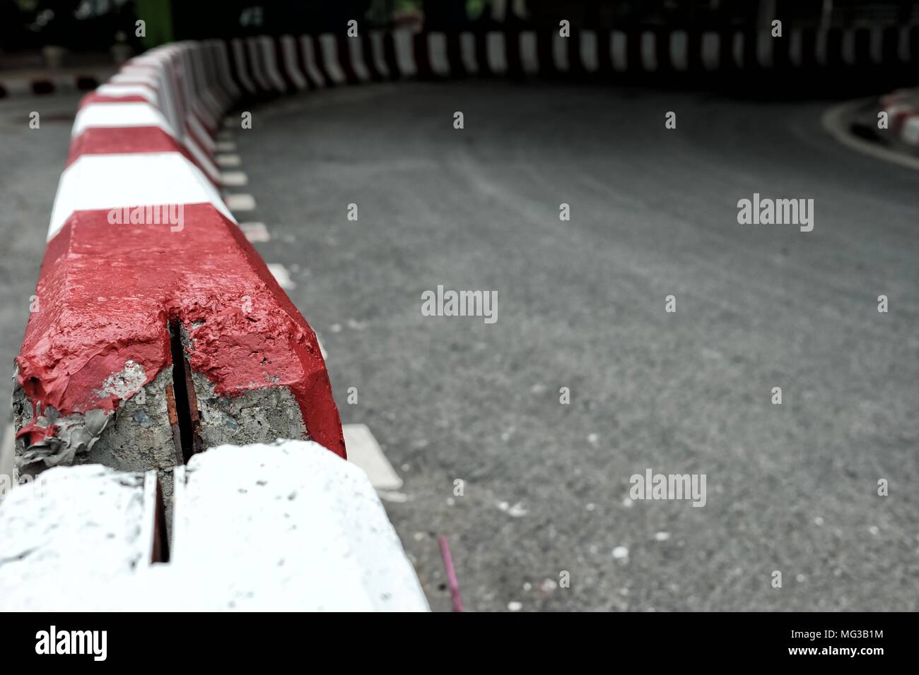 Red security barriers hi-res stock photography and images - Alamy