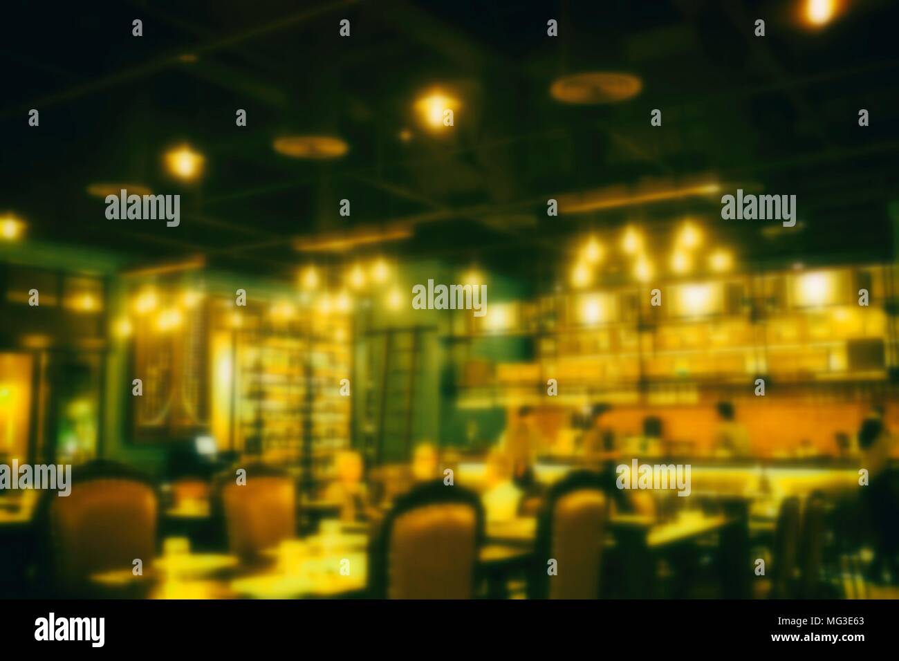 Blurred restaurant hi-res stock photography and images - Alamy