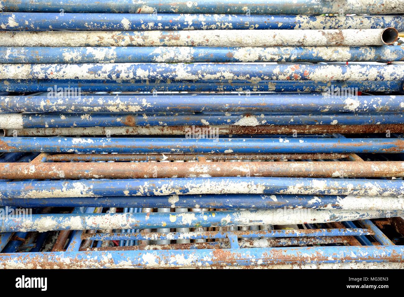 Stack of scaffolding hi-res stock photography and images - Alamy