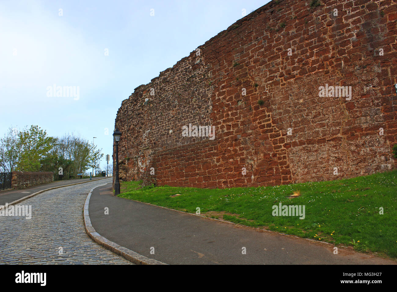Exeter city wall hi-res stock photography and images - Alamy