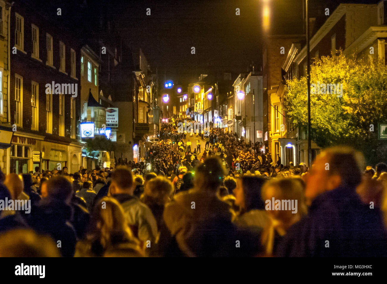 Lewes bonfire night parade Stock Photo - Alamy