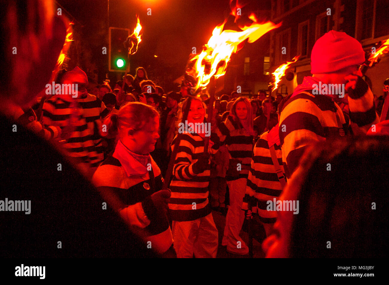 Lewes bonfire night parade Stock Photo - Alamy