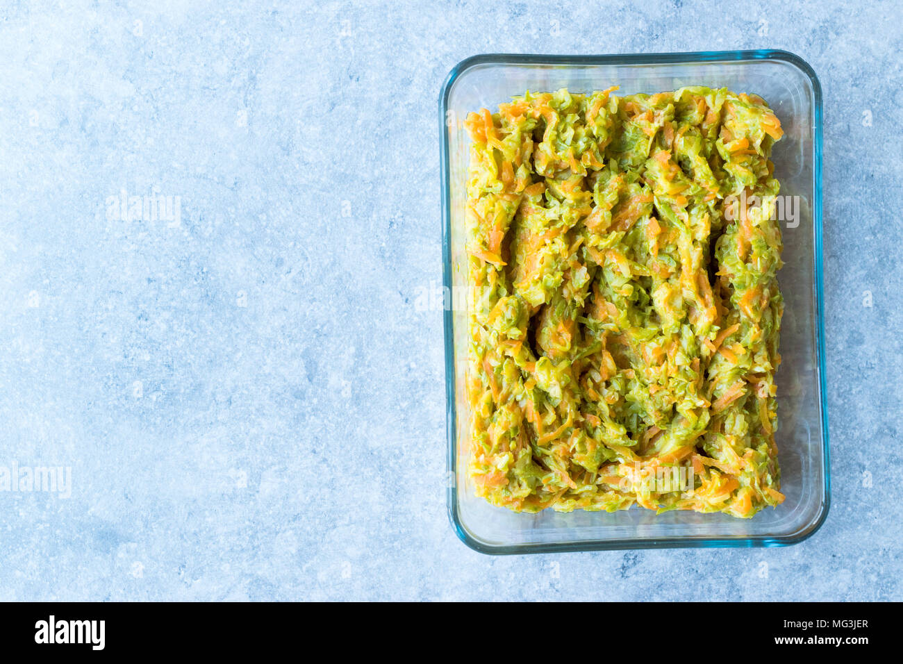 Turkish Mix Appetizer Carrot and Zucchini Salad in Glass Bowl. Organic ...