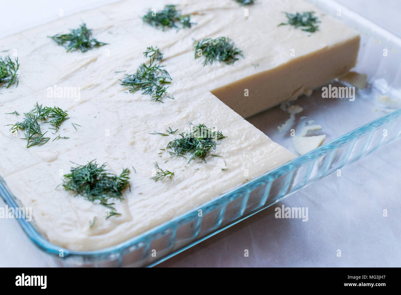 Turkish Appetizer Fava with dill and olive oil / Dry Bean Puree / Split ...