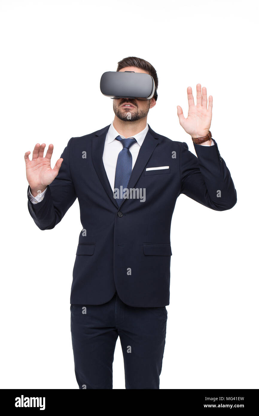 Young man planning using vr hi-res stock photography and images - Alamy