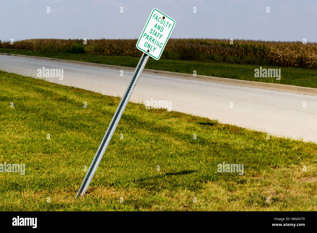 Bent road sign hi-res stock photography and images - Alamy