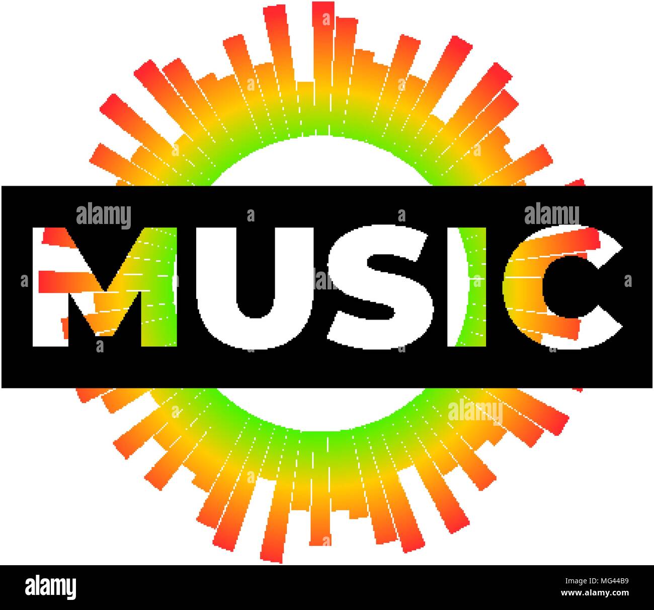 Musical background. Sound visualizer. Music analizar illustration Stock ...