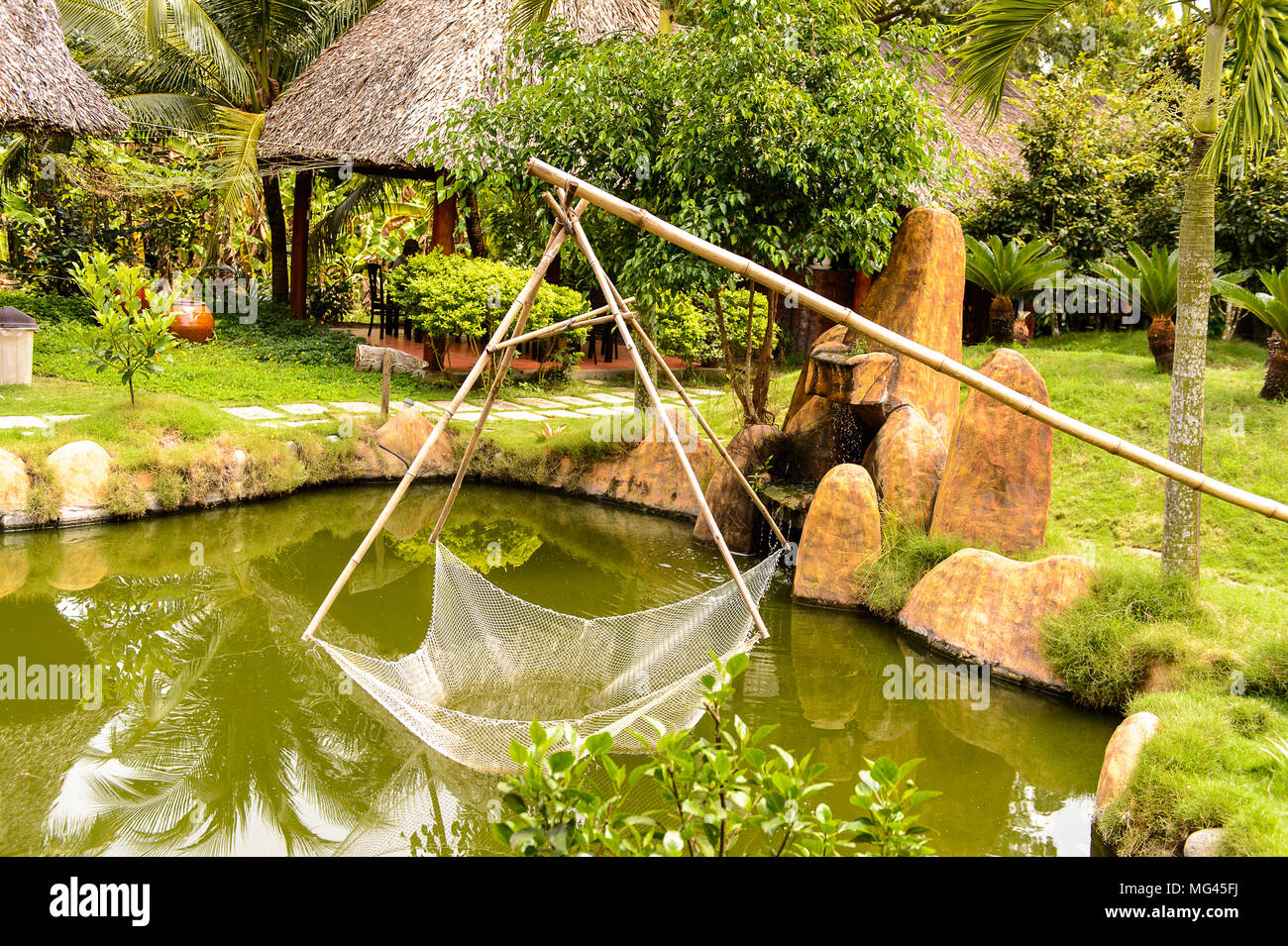 Beautiful view of the Song Nuoc Mien Tay, one of the islands of the ...