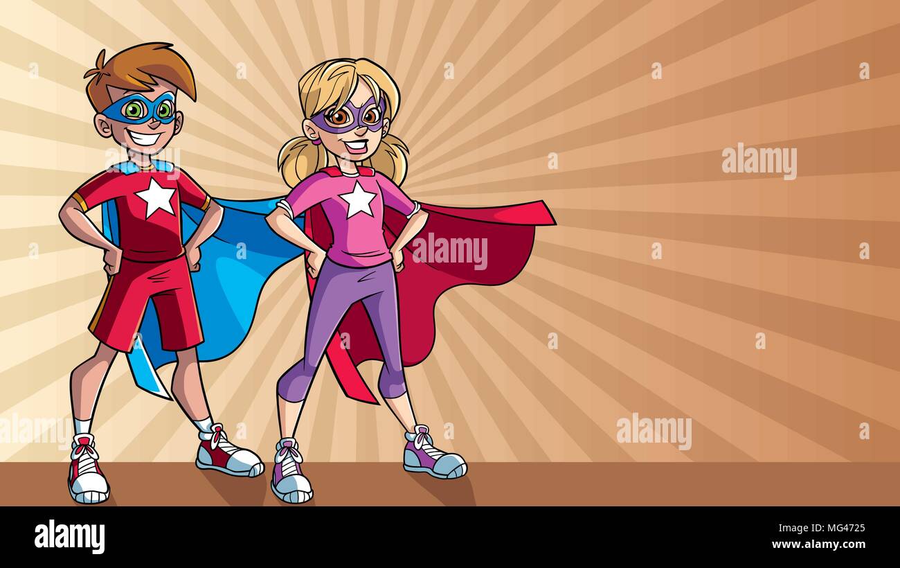 Little Super Kids Ray Light Background Stock Vector Image & Art - Alamy