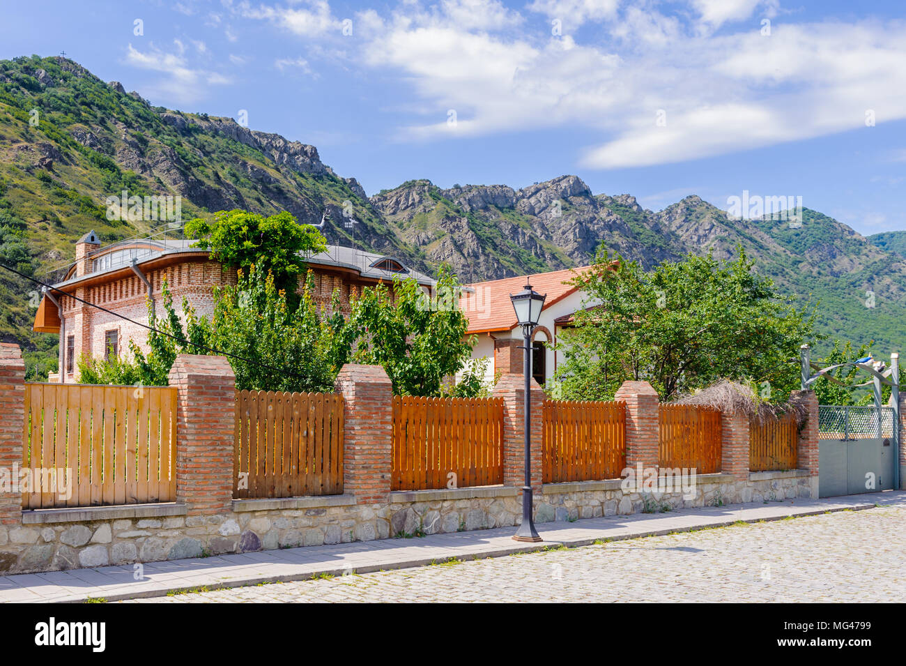 Architecture of the old town of Mtskheta, Georgia, which is a UNESCO ...