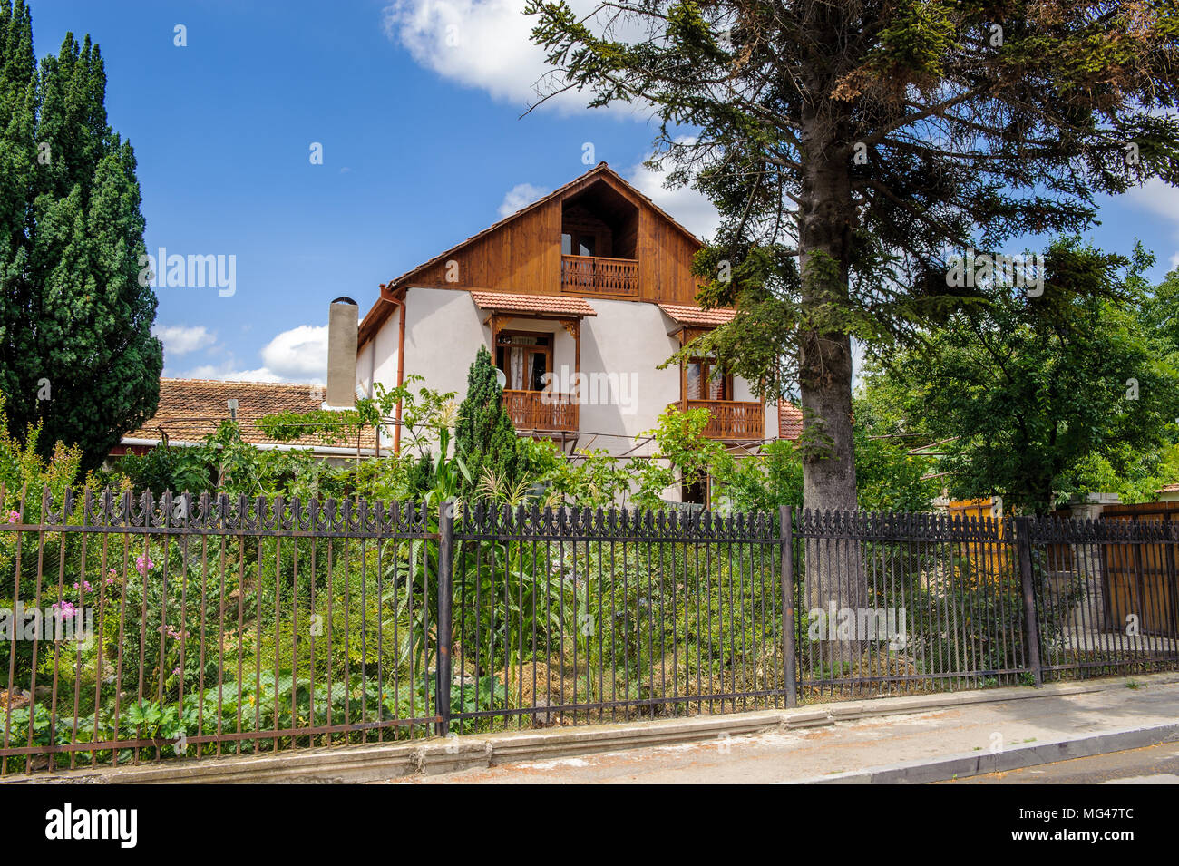 Architecture of the old town of Mtskheta, Georgia, which is a UNESCO ...