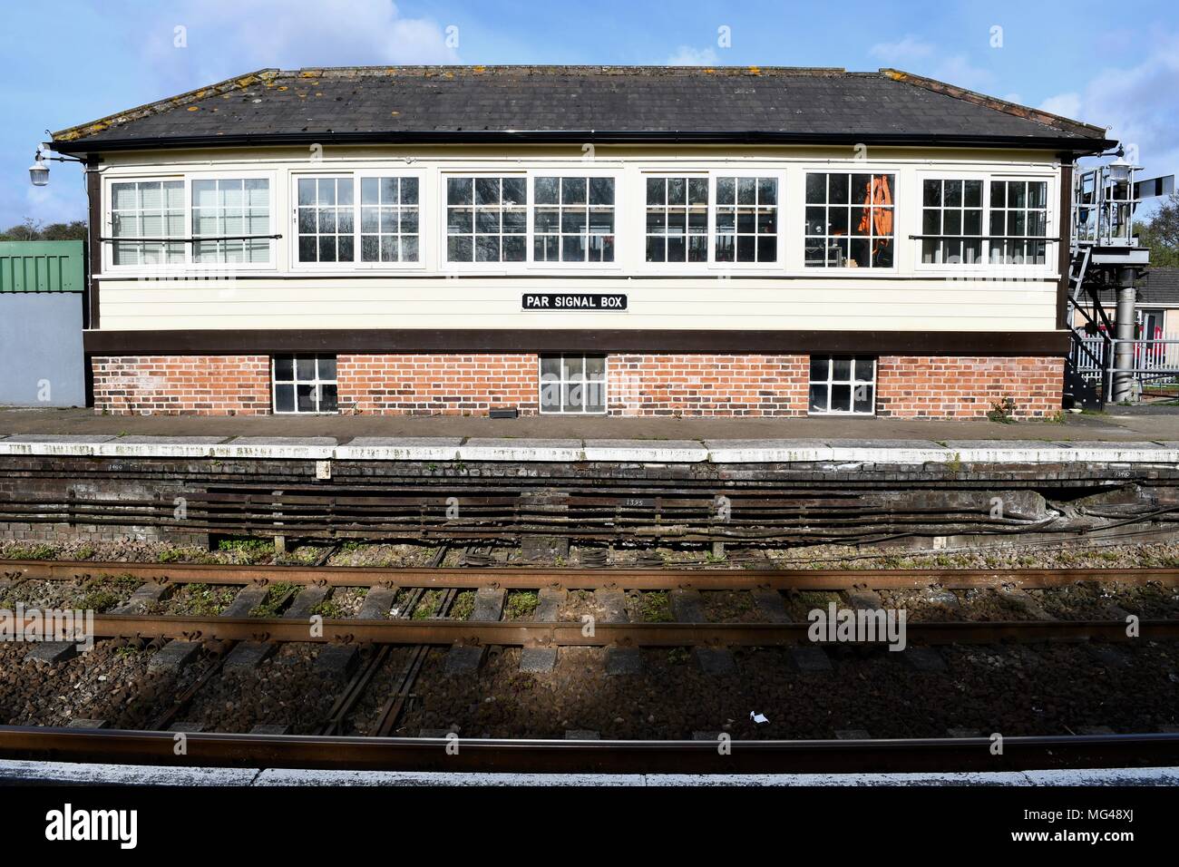 Signalbox with signals hi-res stock photography and images - Alamy