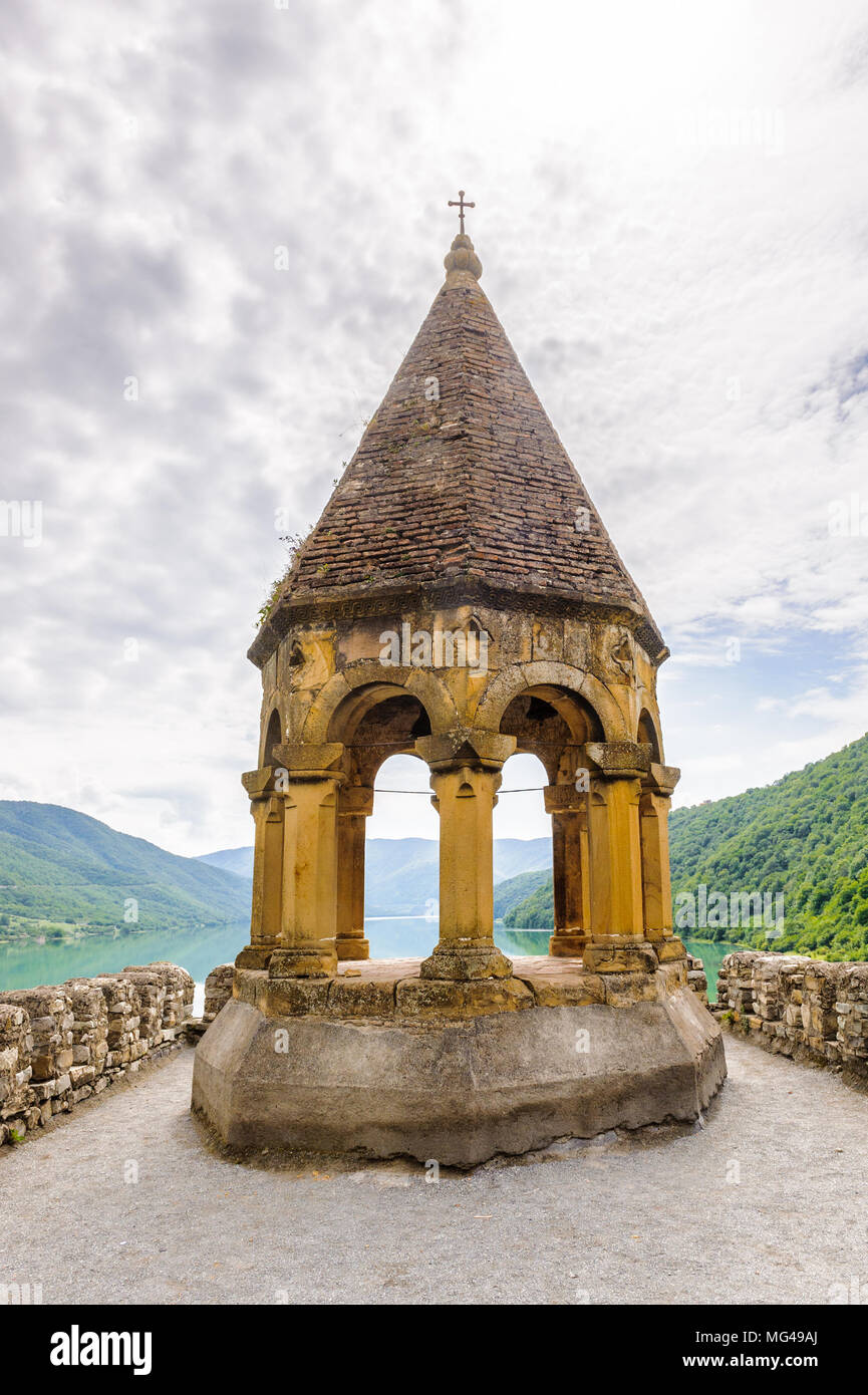 Ananuri Castle, a castle complex on the Aragvi River in Georgia. UNESCO ...