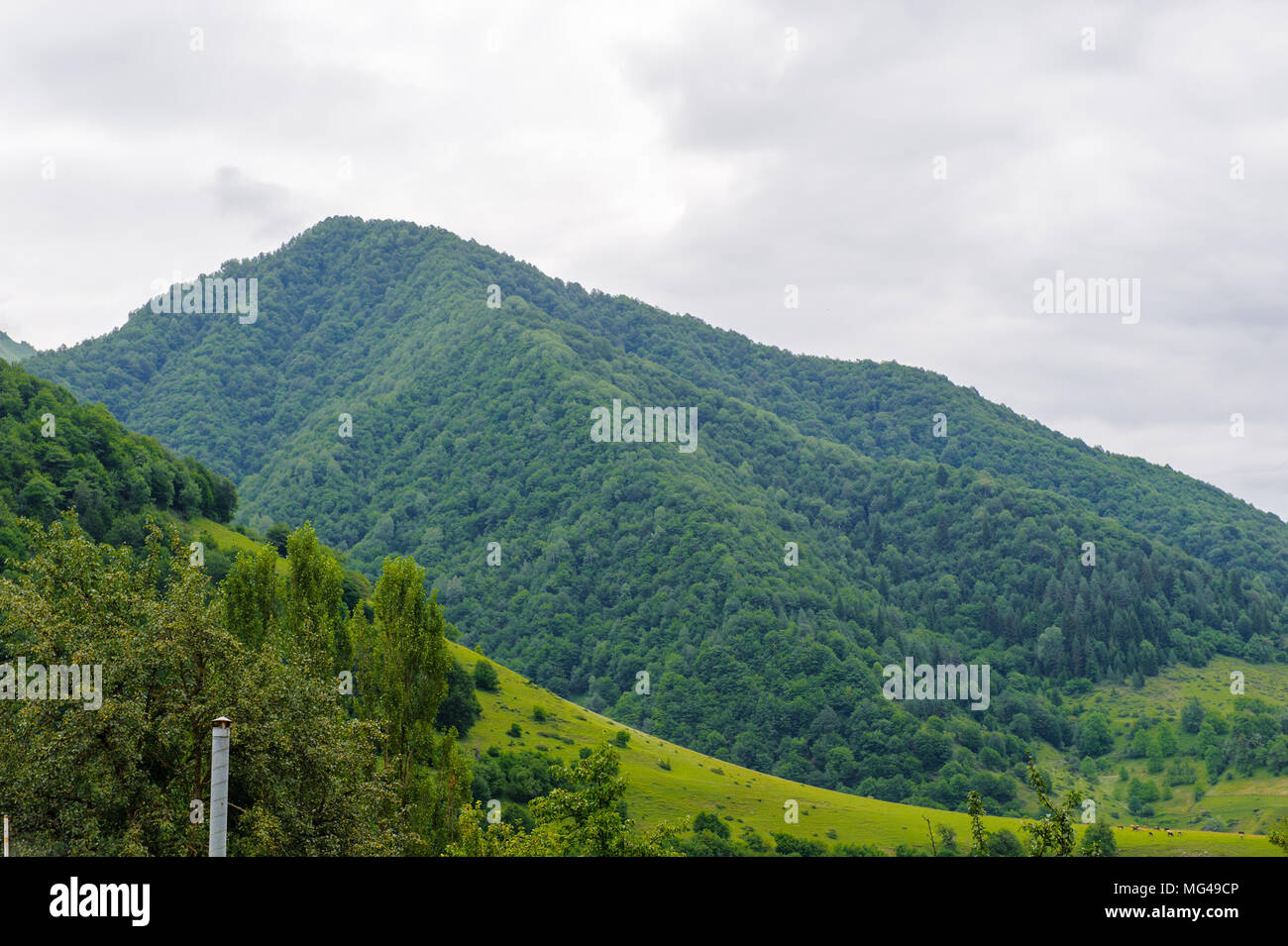 Beautiful landscape of the mountains of Georgia Stock Photo - Alamy