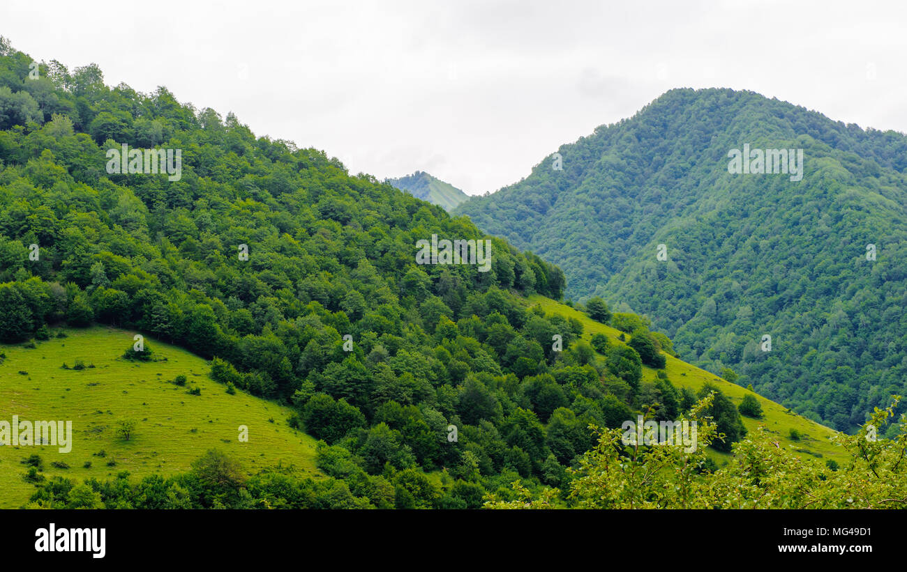 Beautiful landscape of the mountains of Georgia Stock Photo - Alamy