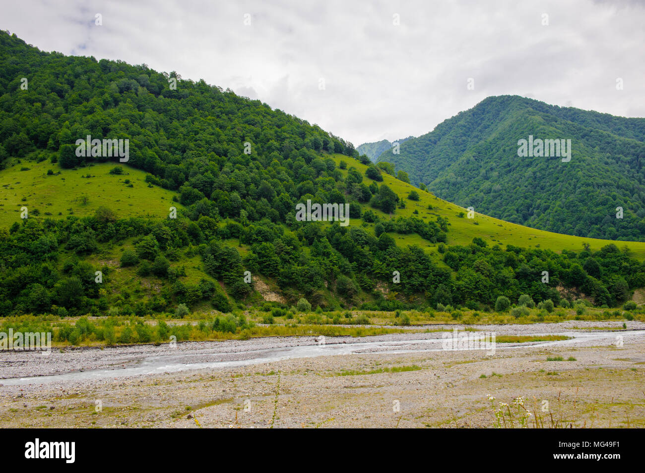 Beautiful landscape of the mountains of Georgia Stock Photo - Alamy