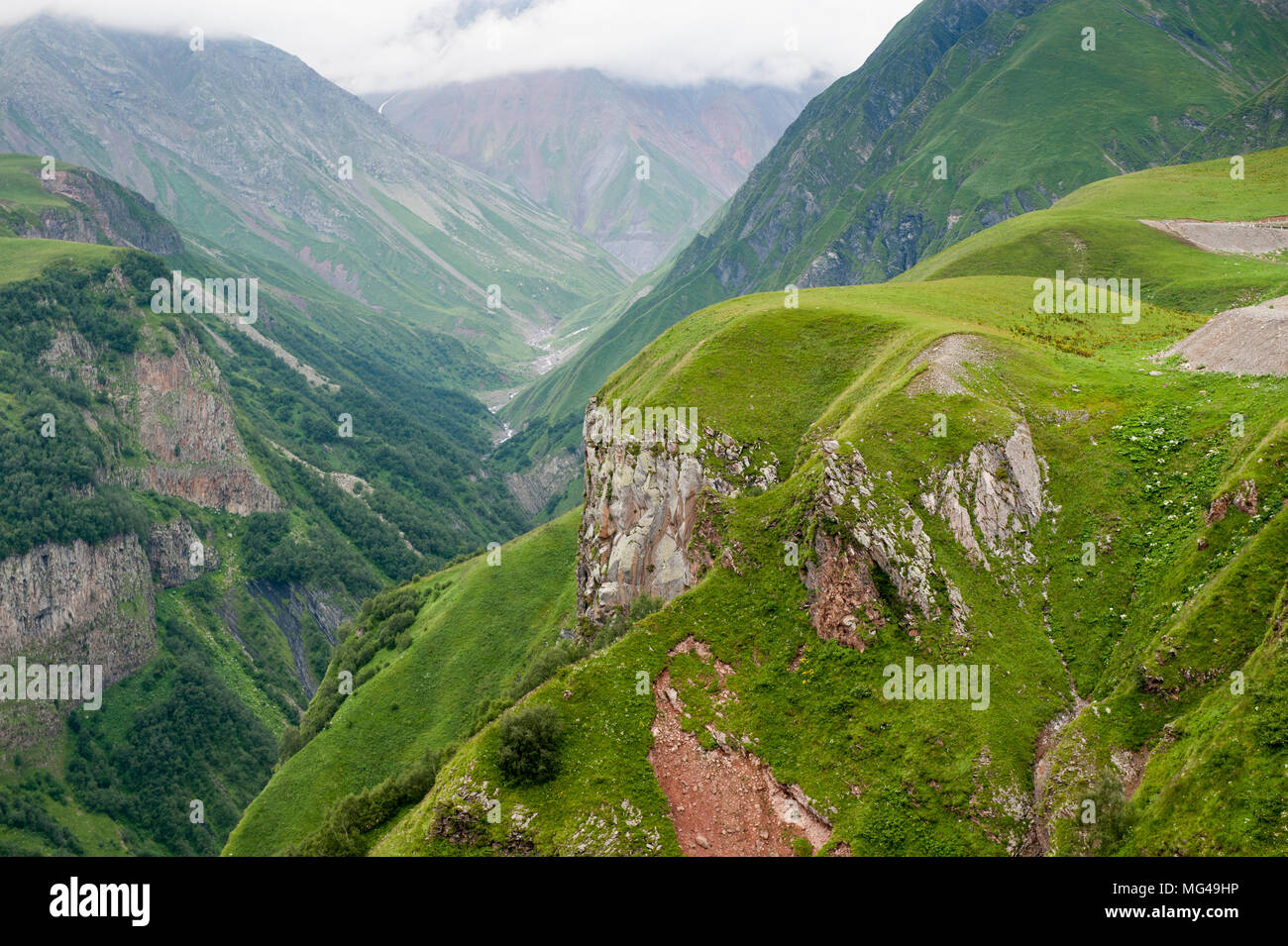 Nature of the Caucasus mountains Stock Photo - Alamy