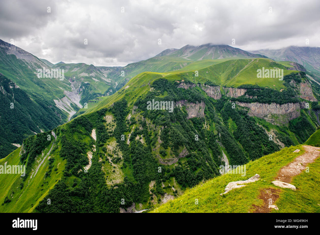 Nature of the Caucasus mountains Stock Photo - Alamy