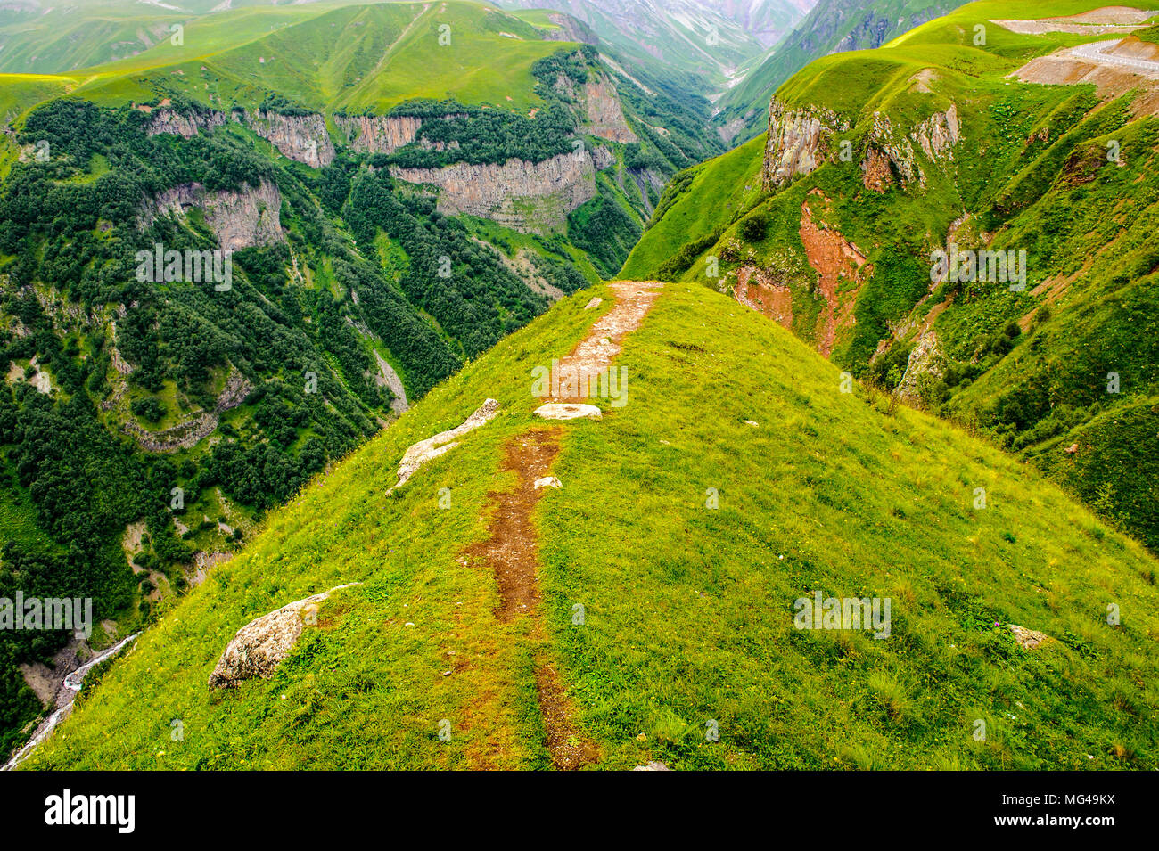 Nature of the Caucasus mountains Stock Photo - Alamy