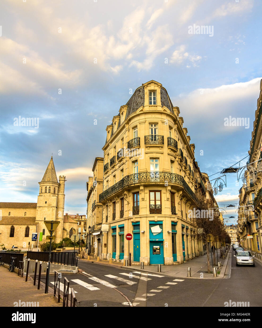 Buildings in the city center of Beziers - France Stock Photo - Alamy