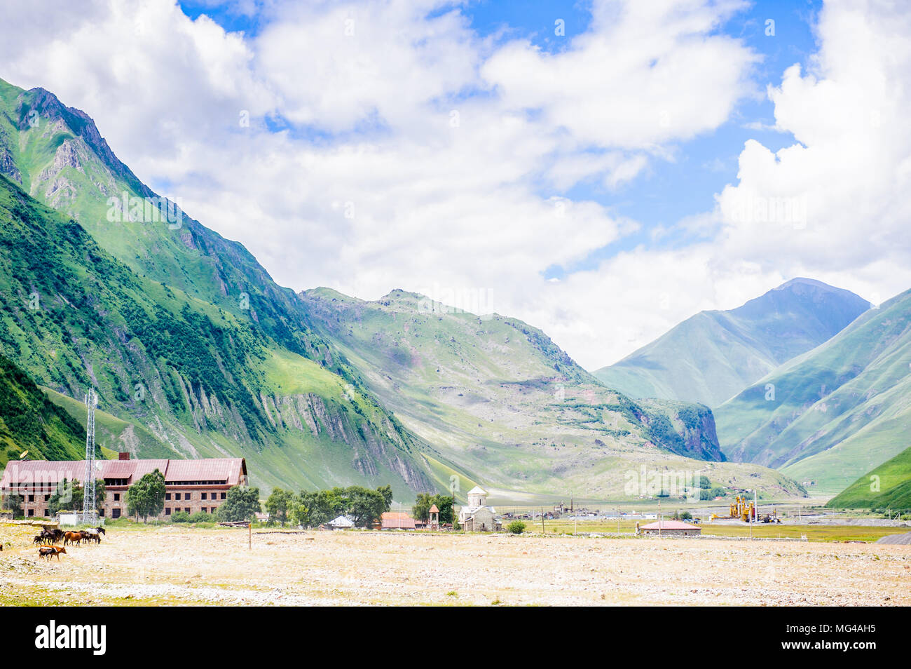 Beautiful nature and mountains in Georgia Stock Photo - Alamy