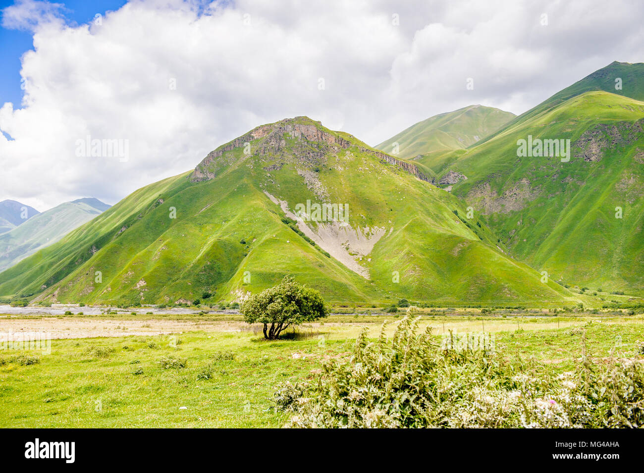 Beautiful nature and mountains in Georgia Stock Photo - Alamy
