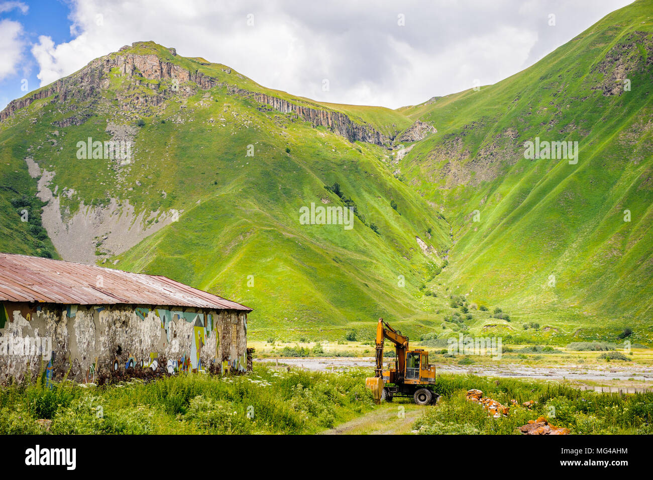 Beautiful nature and mountains in Georgia Stock Photo - Alamy