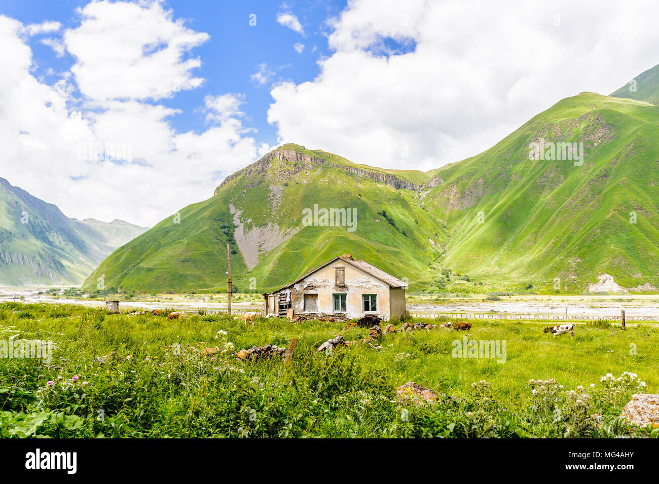 Beautiful nature and mountains in Georgia Stock Photo - Alamy