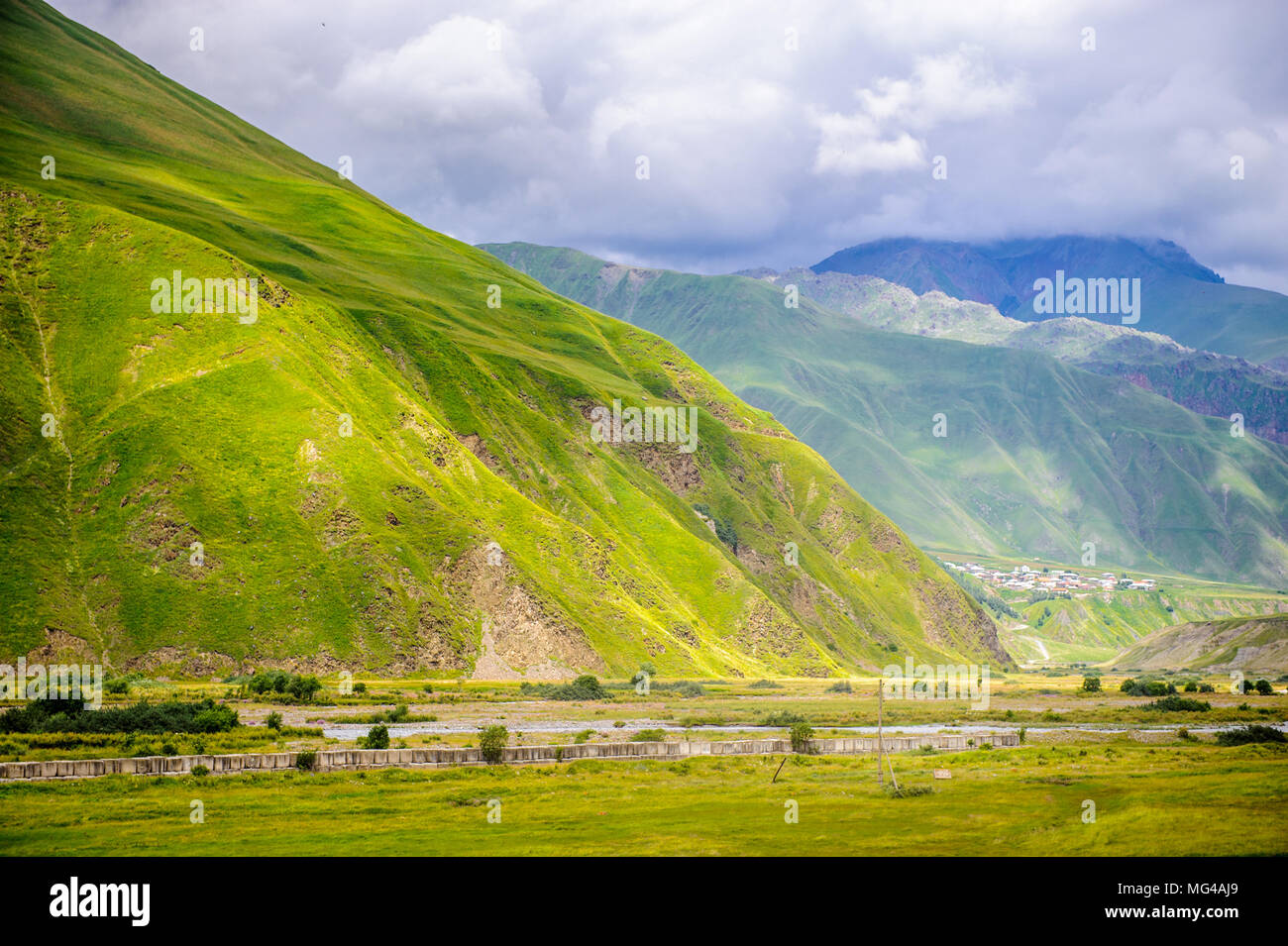 Beautiful nature and mountains in Georgia Stock Photo - Alamy