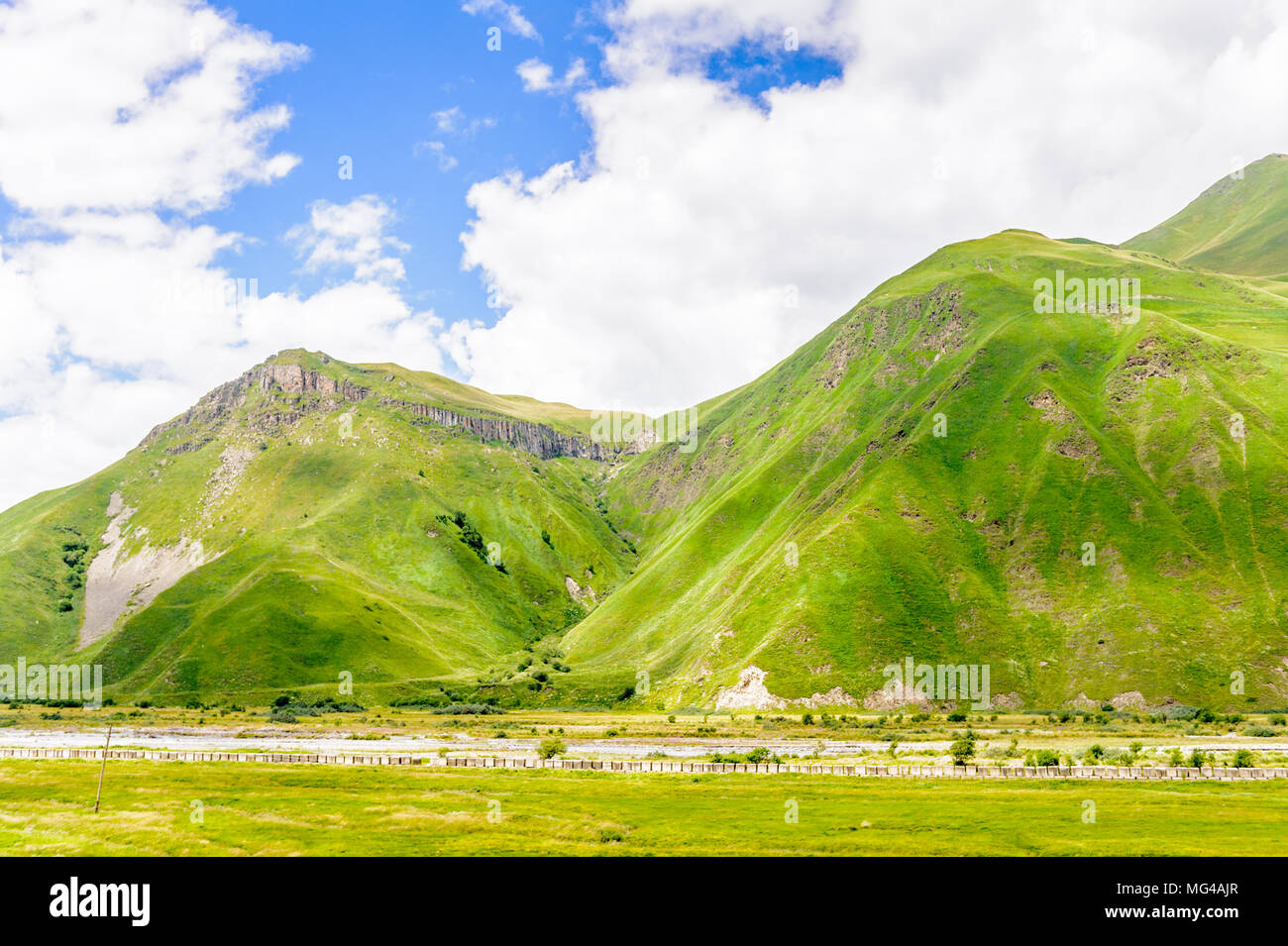 Beautiful nature and mountains in Georgia Stock Photo - Alamy