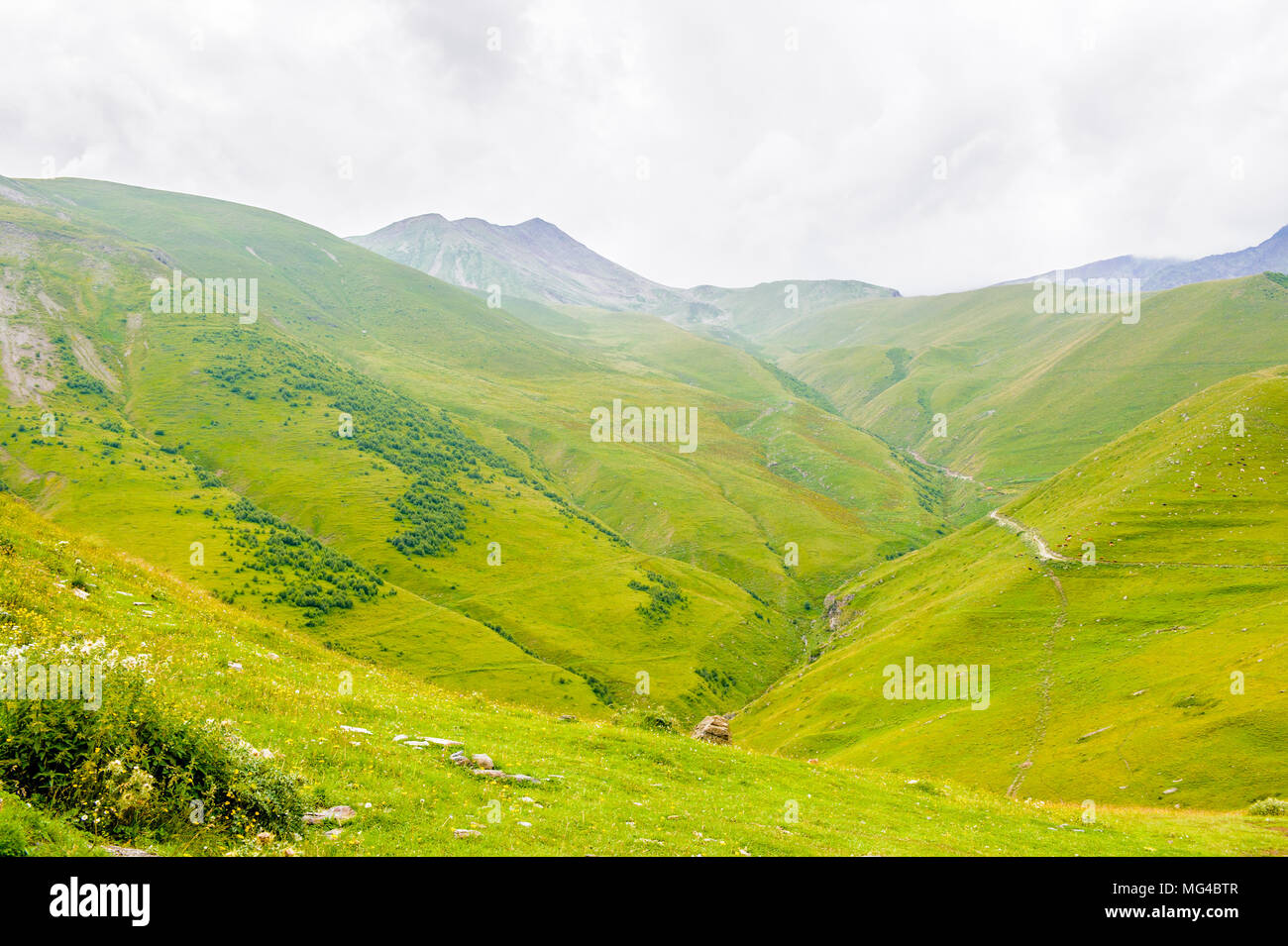 Beautiful nature and mountains in Georgia Stock Photo - Alamy