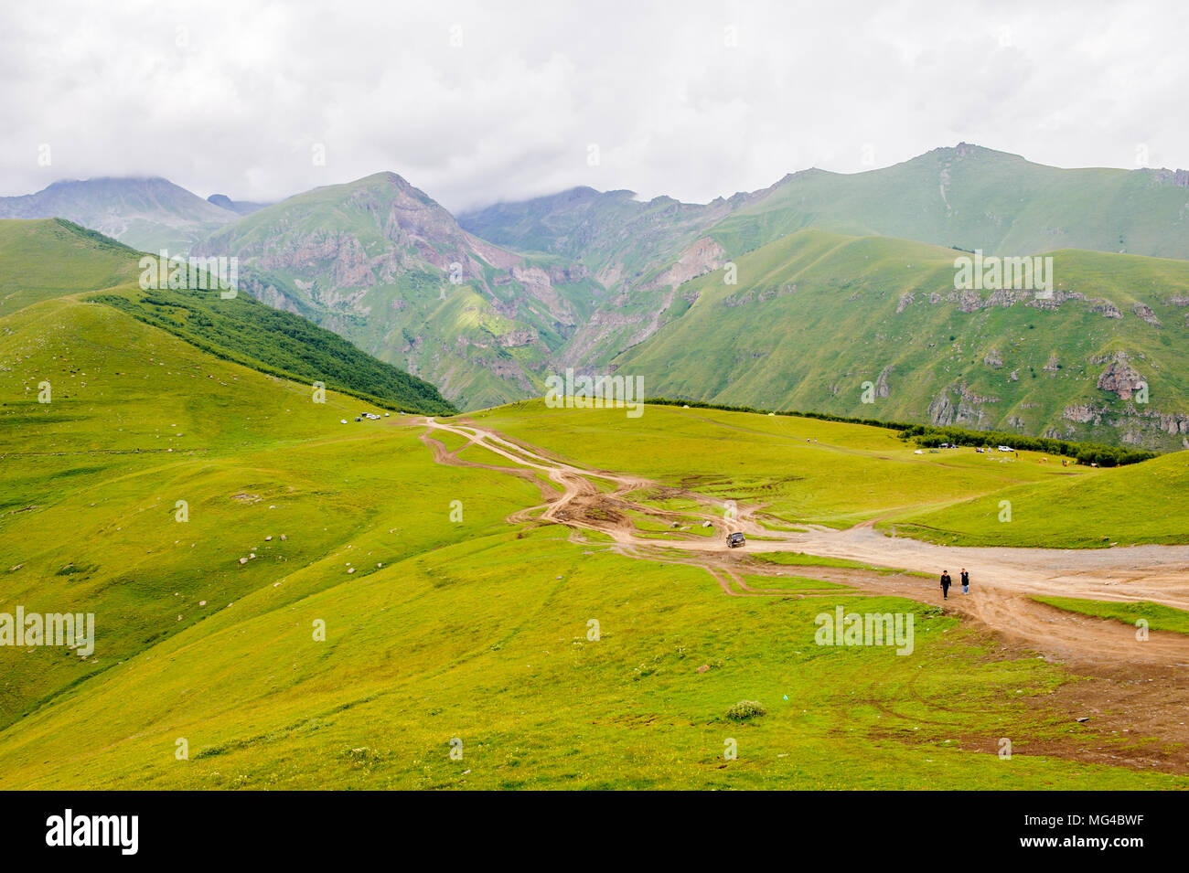 Beautiful nature and mountains in Georgia Stock Photo - Alamy