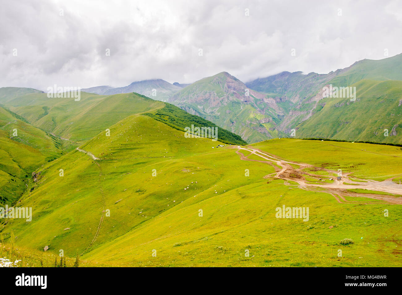Beautiful nature and mountains in Georgia Stock Photo - Alamy
