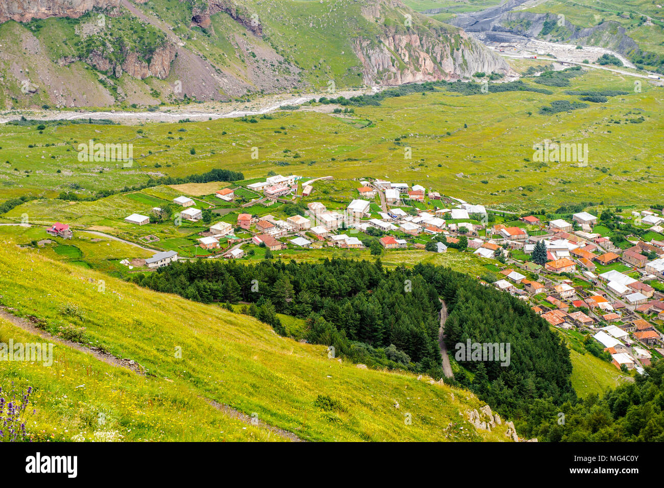 Beautiful nature and mountains in Georgia Stock Photo - Alamy