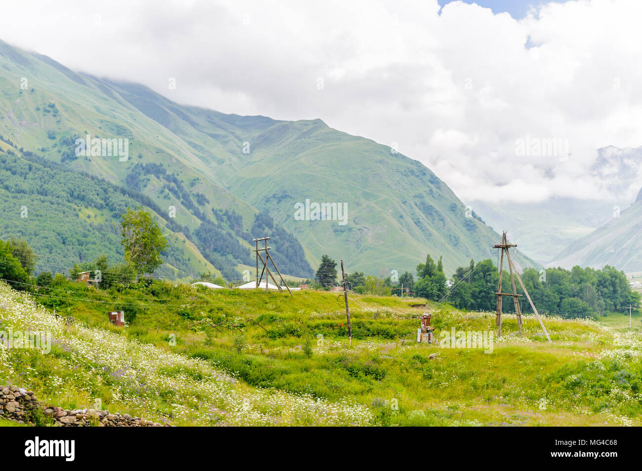 Beautiful nature and mountains in Georgia Stock Photo - Alamy