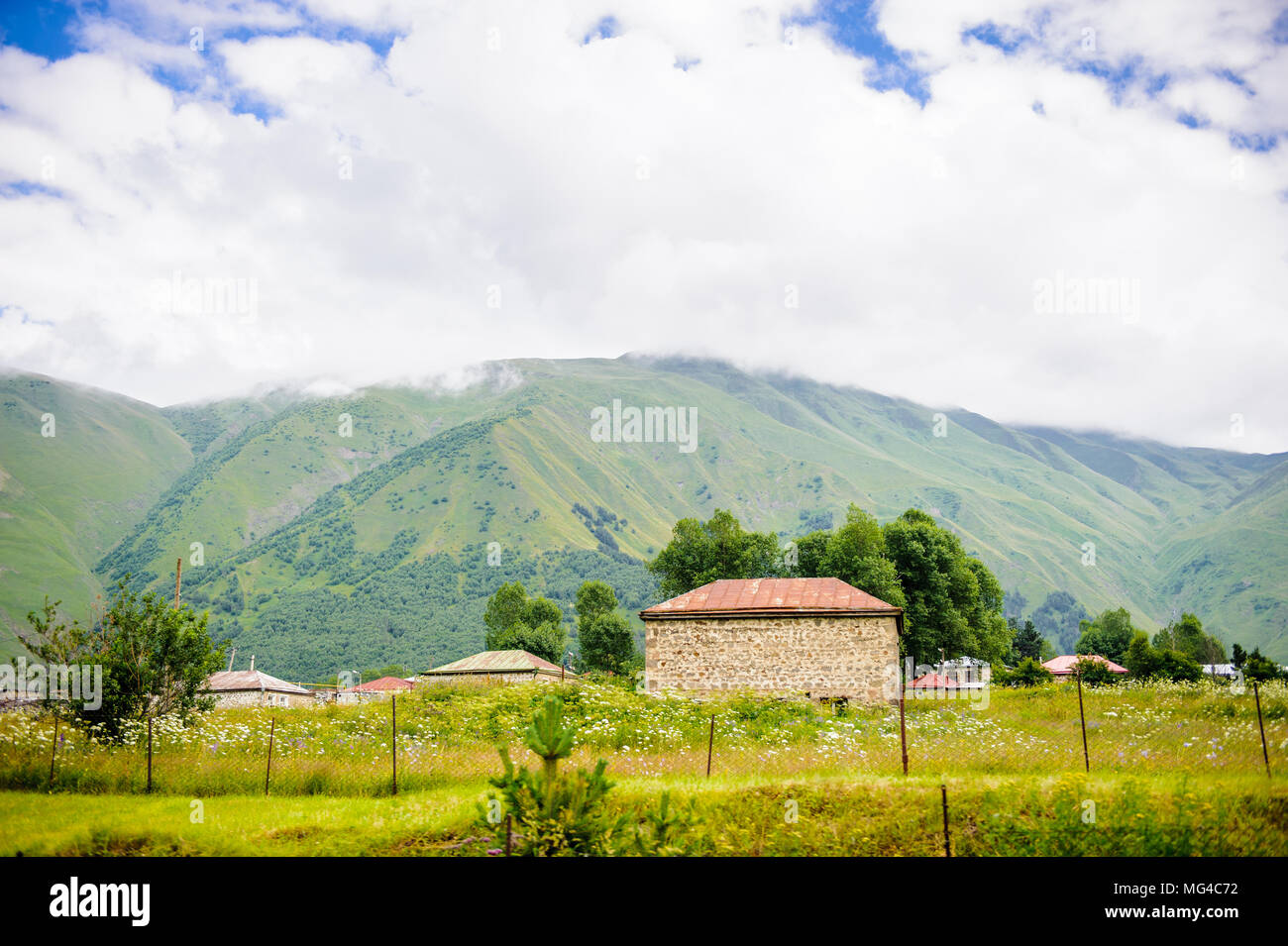 Beautiful nature and mountains in Georgia Stock Photo - Alamy