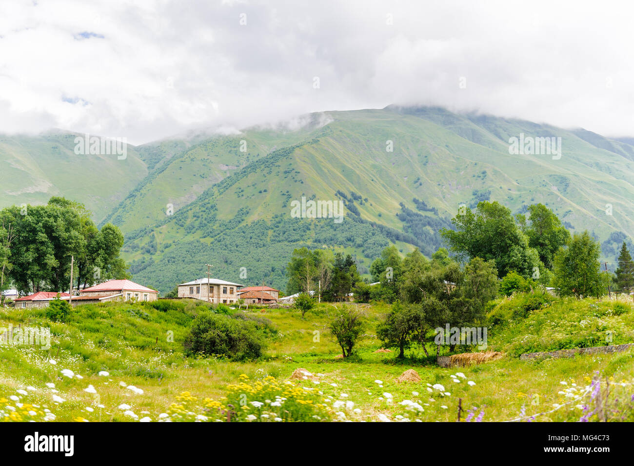 Beautiful nature and mountains in Georgia Stock Photo - Alamy