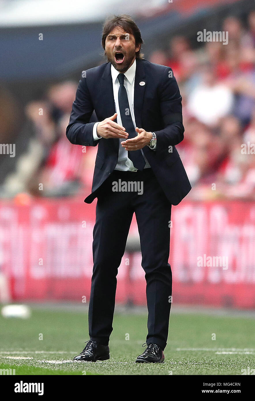 Chelsea manager Antonio Conte during the Emirates FA Cup semi-final ...