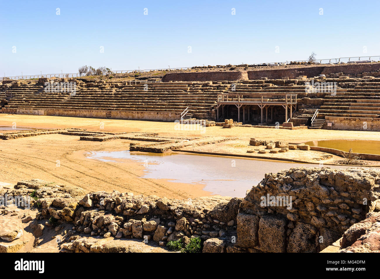 Roman ruins of Caesarea Maritima, Israel Stock Photo - Alamy