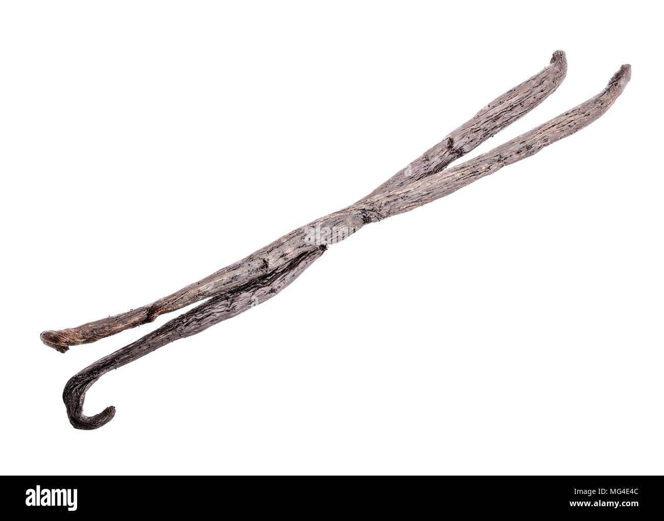 Vanilla Strip isolated on white background with clipping path Stock ...