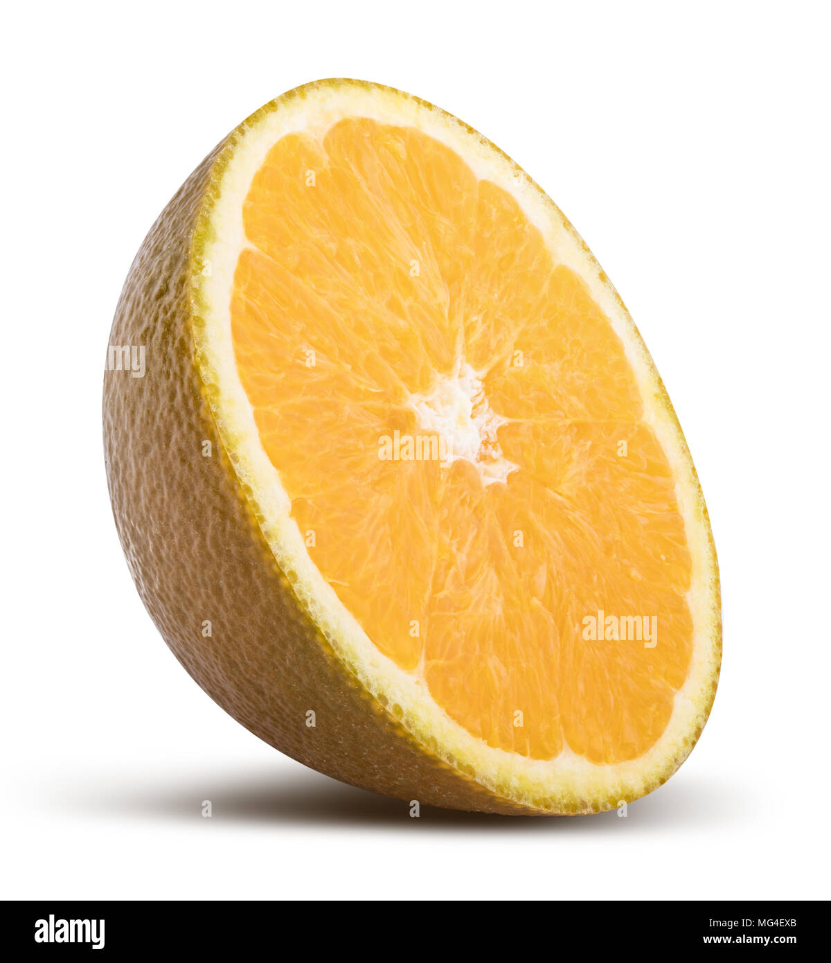 Fresh blood dark orange isolated on white background with clipping path ...