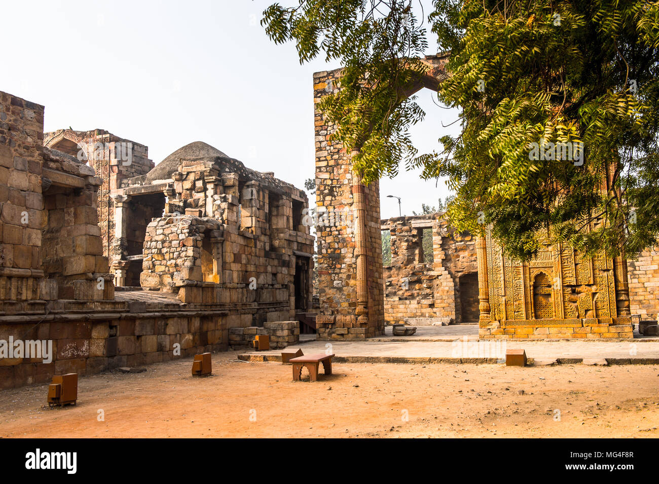 Qutb complex (Qutub), an array of monuments and buildings at Mehrauli ...