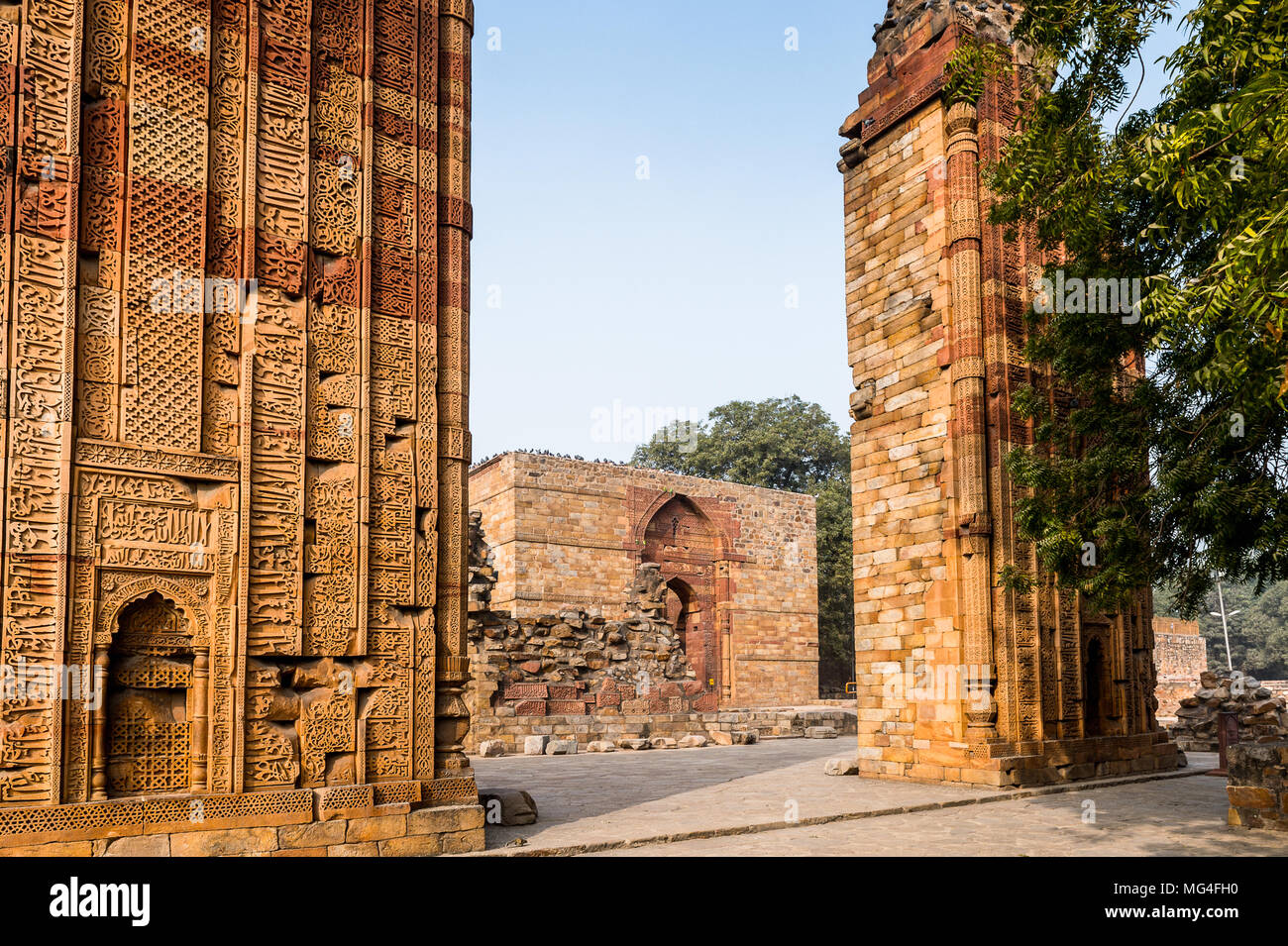 Qutb complex (Qutub), an array of monuments and buildings at Mehrauli ...