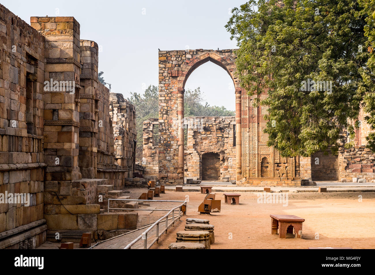 Qutb complex (Qutub), an array of monuments and buildings at Mehrauli ...