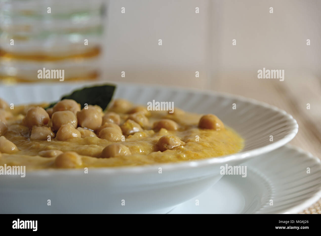 chickpea cream 4 Stock Photo - Alamy
